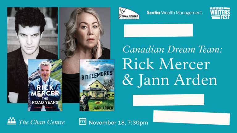 Canadian Dream Team: Rick Mercer and Jann Arden | Vancouver Writers Fest